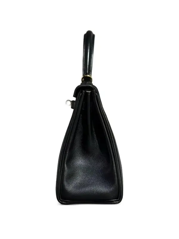 Hermès Kelly Retourne Leather Tote Bag - Black