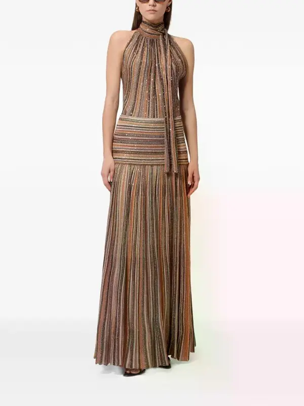 Missoni Striped Pleated Skirt