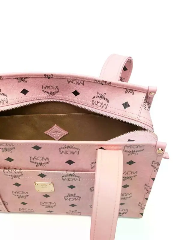 Mcm Logo-print Tote Bag
