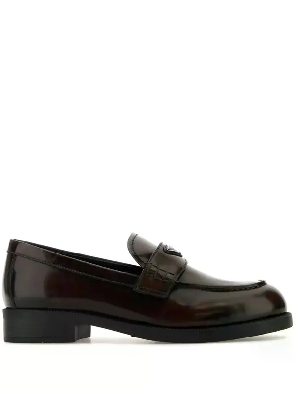 Prada Triangle-logo Loafers