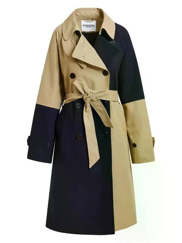 Essentiel Antwerp Colour-block Double-breasted Coat