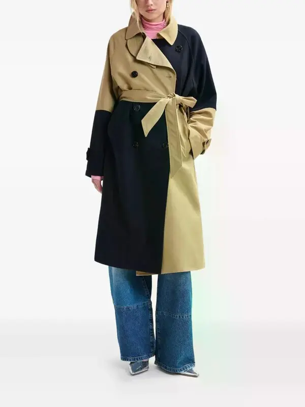 Essentiel Antwerp Colour-block Double-breasted Coat