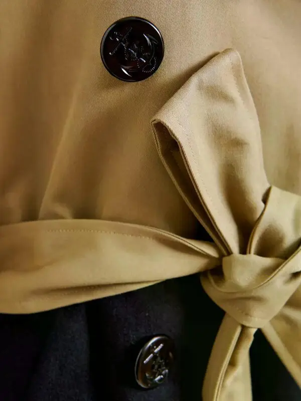 Essentiel Antwerp Colour-block Double-breasted Coat