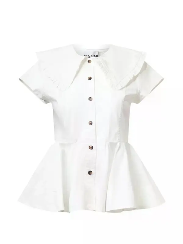GANNI Ruffle Shirt