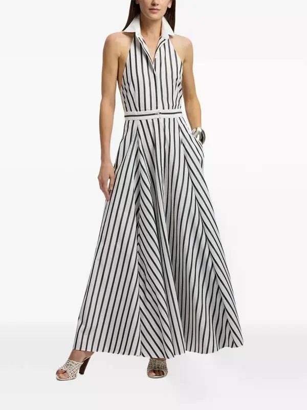 Ralph Lauren Eldred Striped Maxi Dress - White