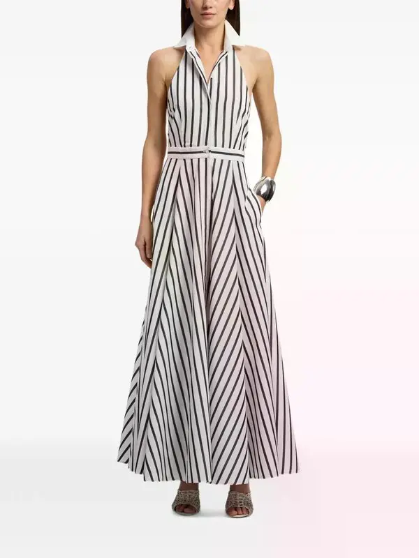Ralph Lauren Eldred Striped Maxi Dress - White
