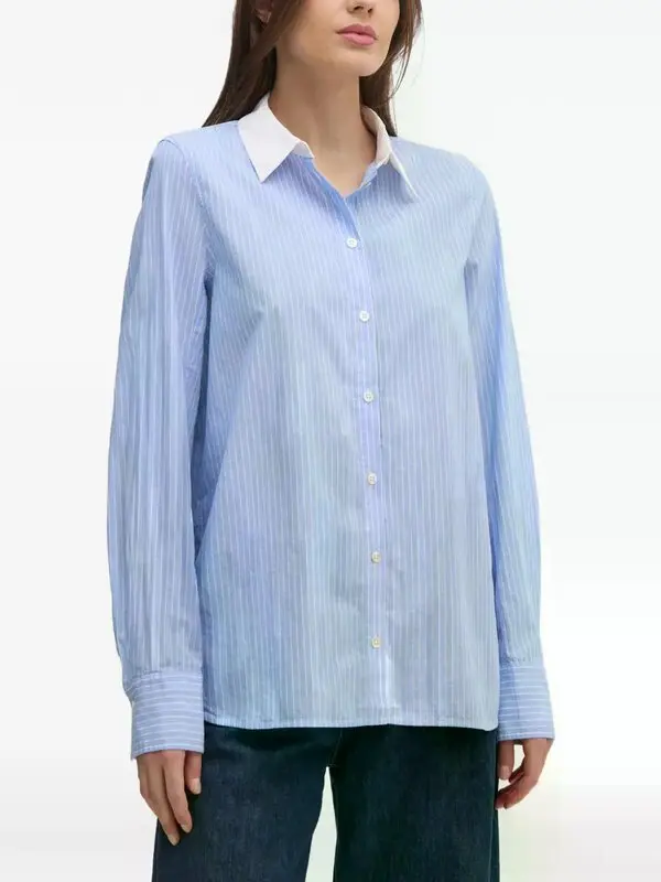 MOS MOSH Striped Button-down Shirt