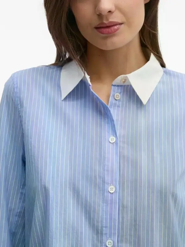 MOS MOSH Striped Button-down Shirt