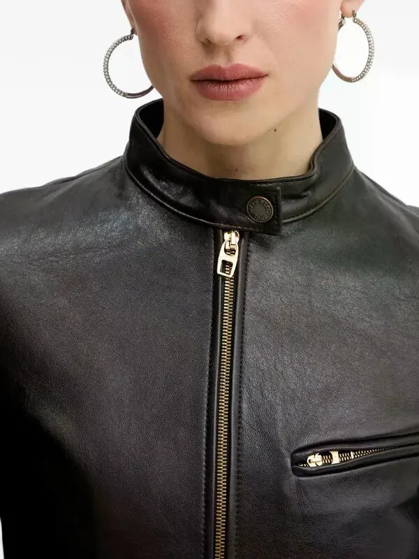 Miss Sixty Zipped Leather Jacket