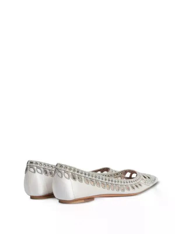 Alberta Ferretti Cut-out Ballet Flats