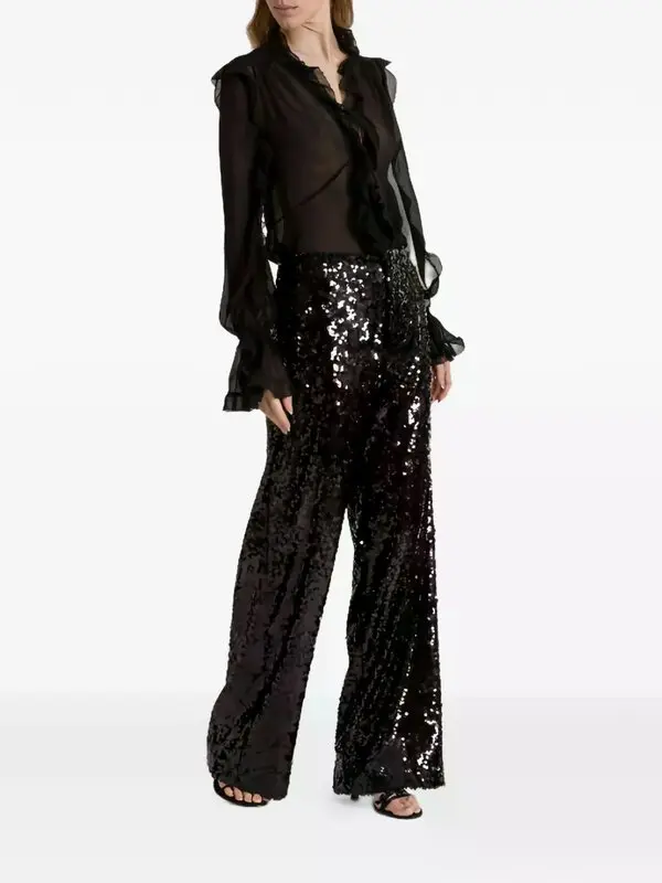 Alberta Ferretti Sequin Embellished Trousers