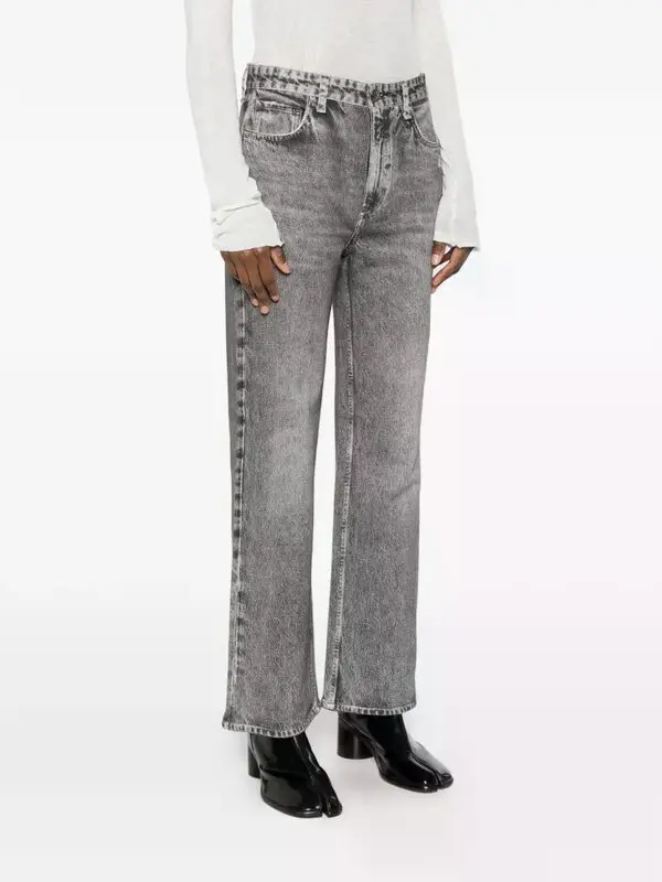 Rag & Bone Raven Distressed High-rise Jeans