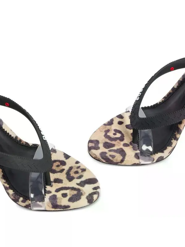 Dsquared2 Leopard Print Mule Sandals