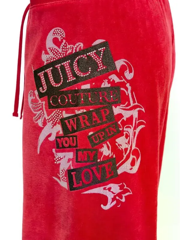 Juicy Couture Side-graphic Track Pants - Red