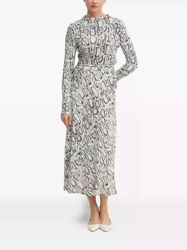 MARC AUREL Printed Midi Skirt
