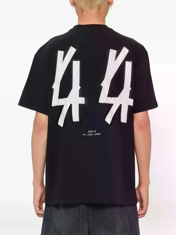 44 LABEL GROUP Logo-print T-shirt - Black