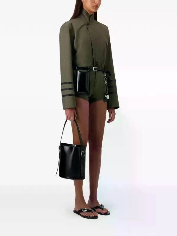 Coperni Striped Tailored Jacket - Green