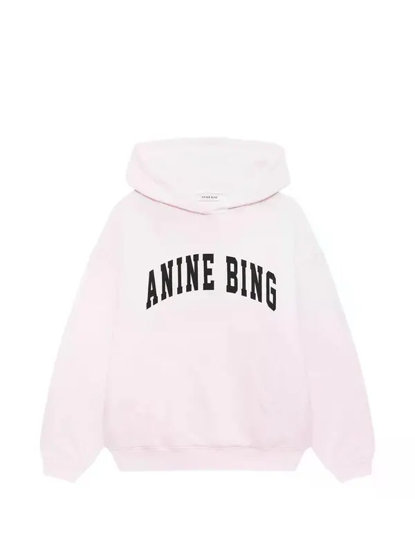 ANINE BING Harvey Logo-detail Hoodie - Pink