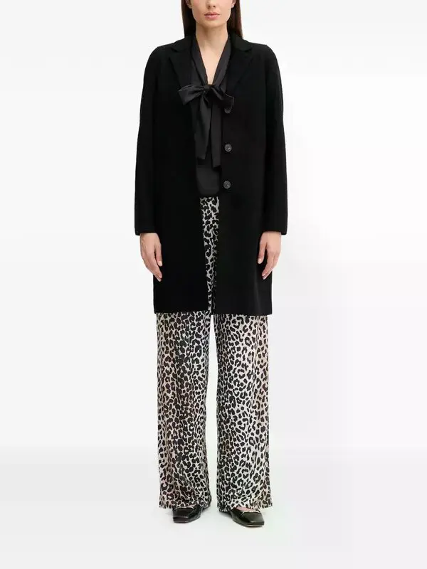 OUI Animal-print Drawstring Trousers