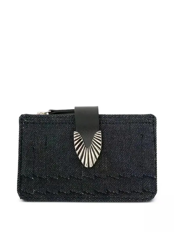 Toga Metal-appliqué Cotton Wallet - Black