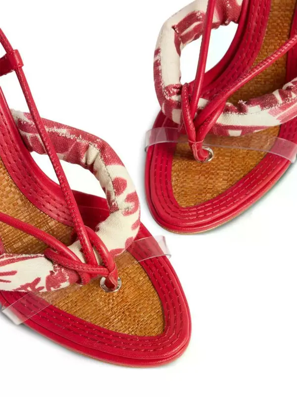Dsquared2 Coiled Hibiscus Heeled Sandals