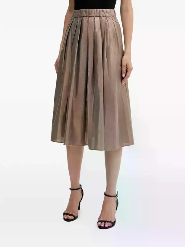 OUI Pleated Midi Skirt