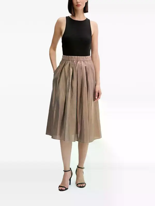 OUI Pleated Midi Skirt