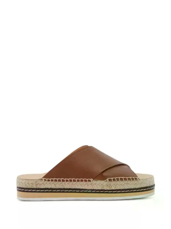 ODISSI Lily Criss-cross Sandals - Brown