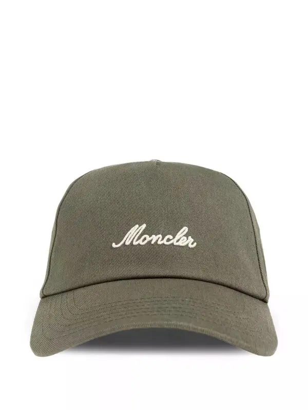 Moncler Logo-embroidered Baseball Cap - Green