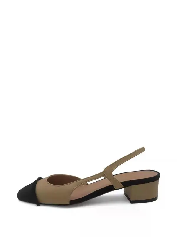 Roberto Festa Acanto Pointed Slingback Pumps - Neutrals