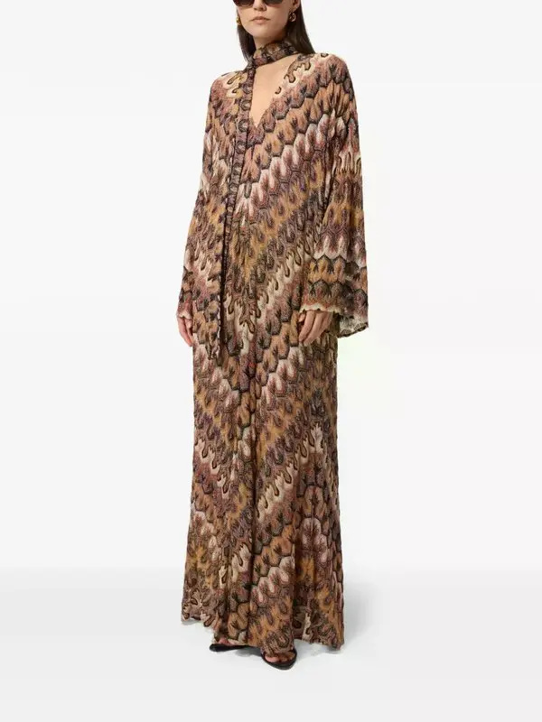 Missoni Long Sleeved Maxi Dress