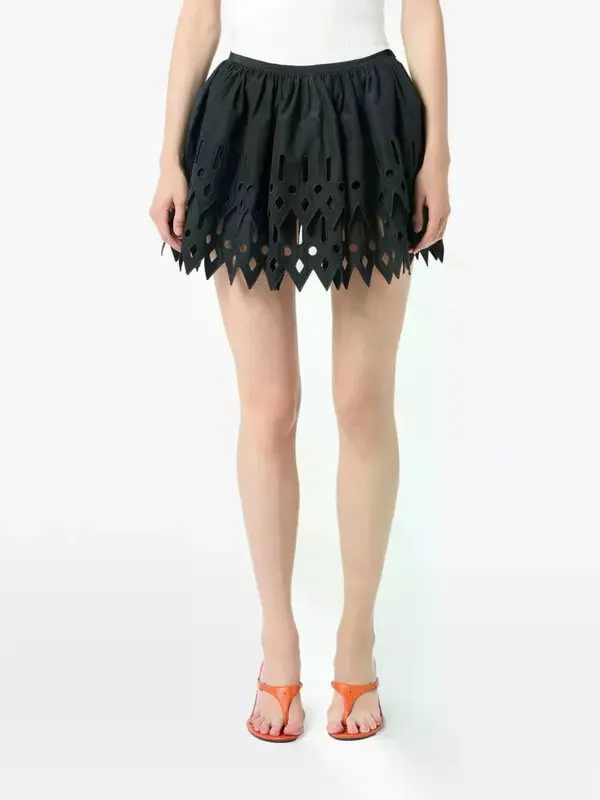 Blumarine Laser-cut Mini Skirt