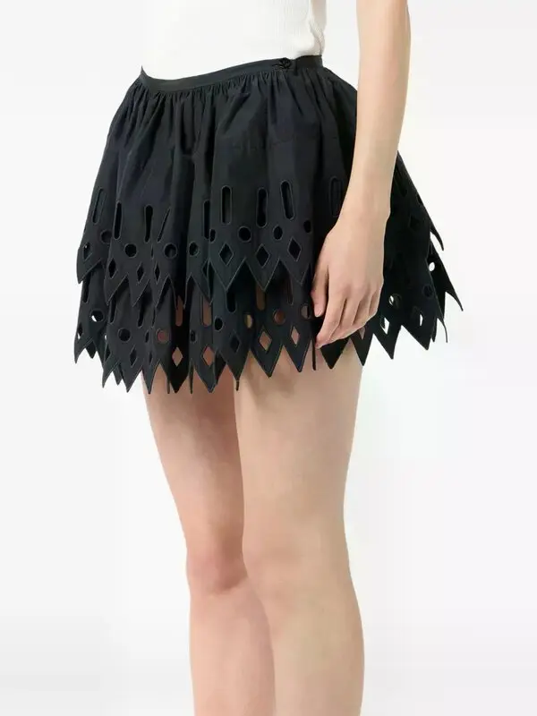 Blumarine Laser-cut Mini Skirt