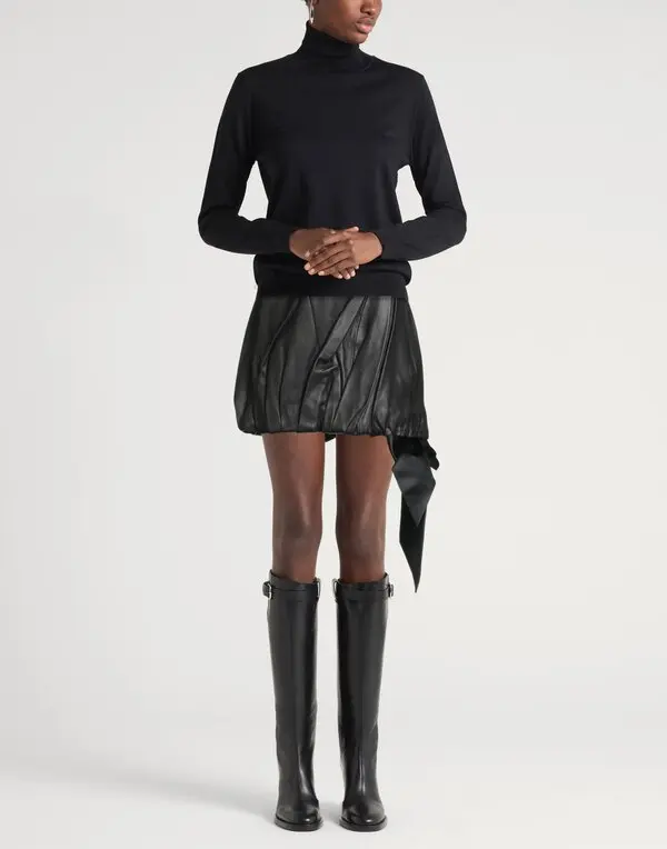 Helmut Lang Mini Lambskin Skirt