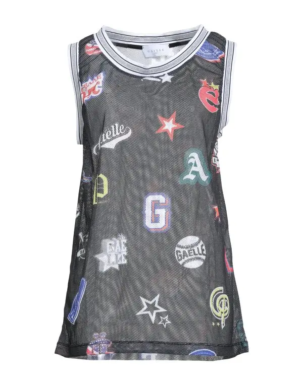 GAËLLE PARIS Metallic Mesh Tank Top
