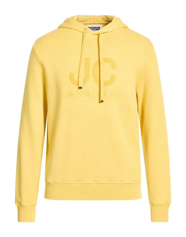 JACOB COHЁN Cotton Polyamide Hooded Sweatshirt - Yellow