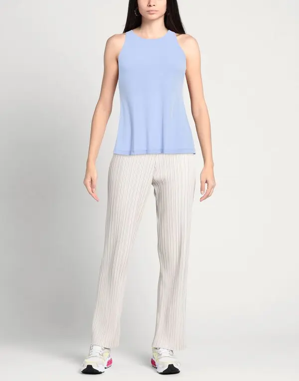 HOPPER Sleeveless Crewneck Tank Top In Jersey