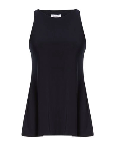 HOPPER Sleeveless Crewneck Tank Top In Jersey - Blue