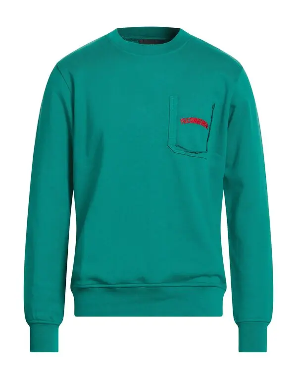LIU •JO MAN Cotton French Terry Sweatshirt With Embroidered Logo