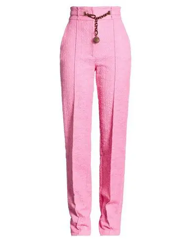 Elisabetta Franchi Cotton Blend Jacquard Belted Pants
