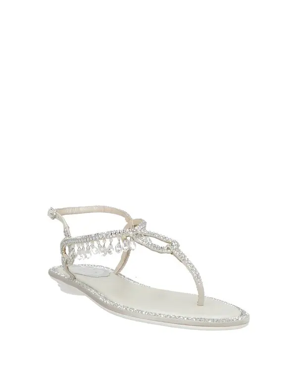 Rene Caovilla Thong Sandal - Silver