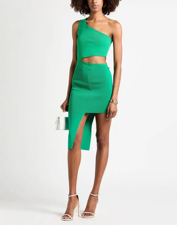 Blumarine Mini Asymmetric Knit Skirt