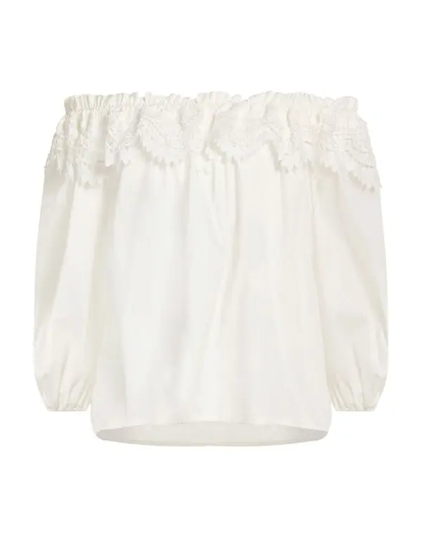 Liu Jo Poplin Top With Lace