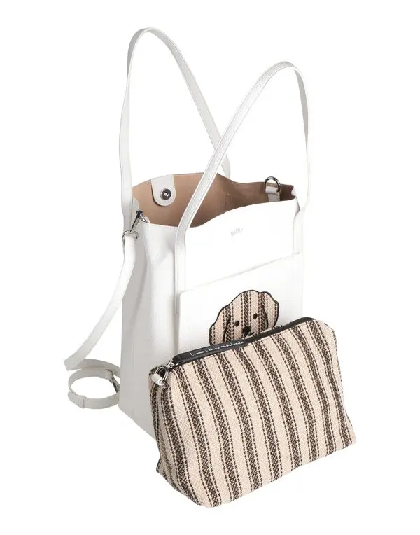 LE PANDORINE Shopper Bag With Appliqués And Embroidered Detail