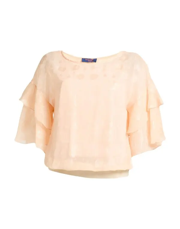TRUSSARDI Crepe Metallic Top