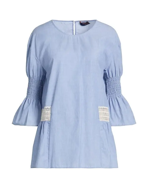 TRUSSARDI Woven Top With Appliqués And Embroidery