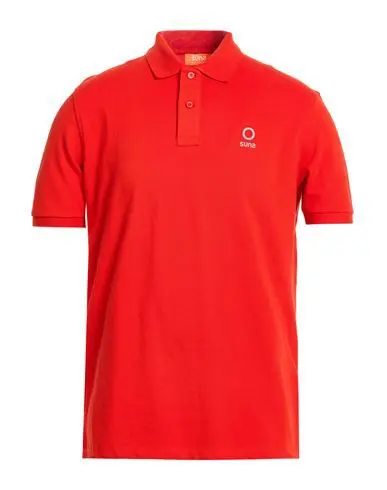 SUNS Polo Shirt Size Cotton, Elastane - Red