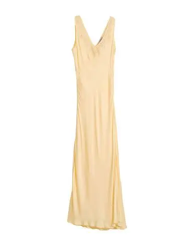 TWINSET Maxi Slip Dress With Lace Trims