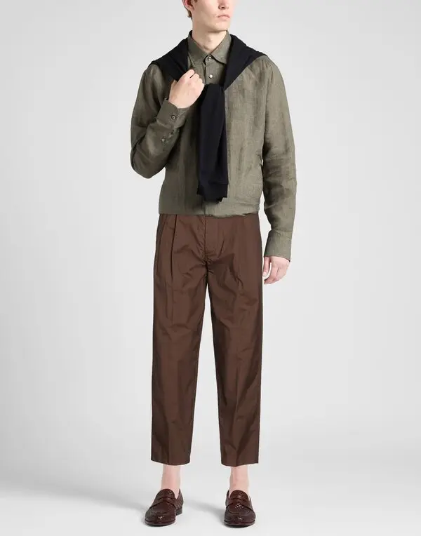 TOD'S Pants Dark Size Cotton, Polyamide, Polyurethane - Brown