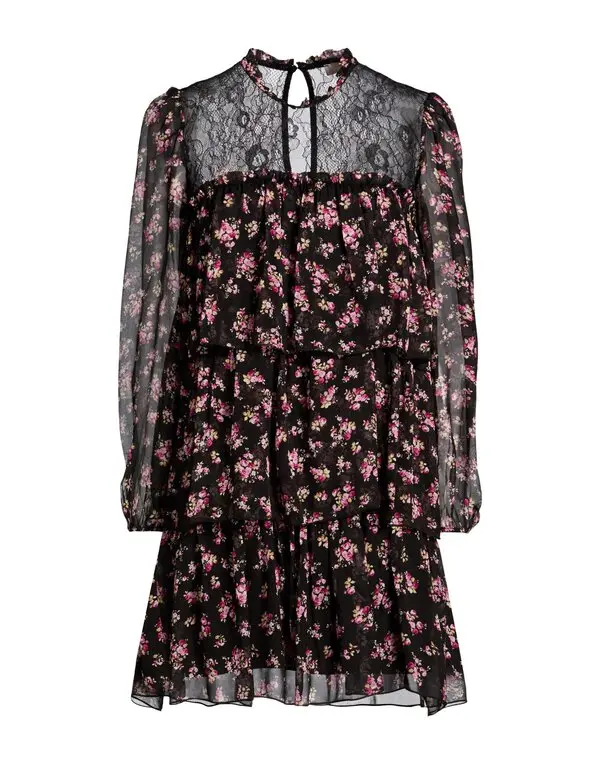 Liu Jo Mini Dress In Viscose, Silk, And Polyamide